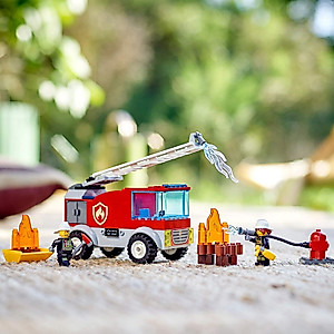 LEGO City Fire Ladder Truck 60280 Building Kit; Fun Firefighter Toy Building Set for Kids, New 2021 (88 Pieces)