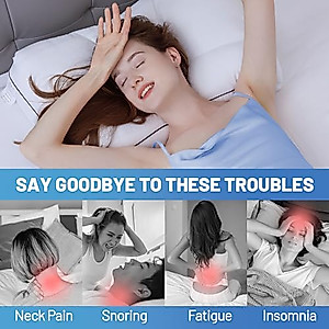 ROSUBA Cervical Pillow for Neck Pain Relief, Ergonomic Contour Orthopedic Support Pillow for Sleeping, Neck Shoulder Pain, Back Side Sleepers, Memory Foam Pillow with Breathable Pillowcase