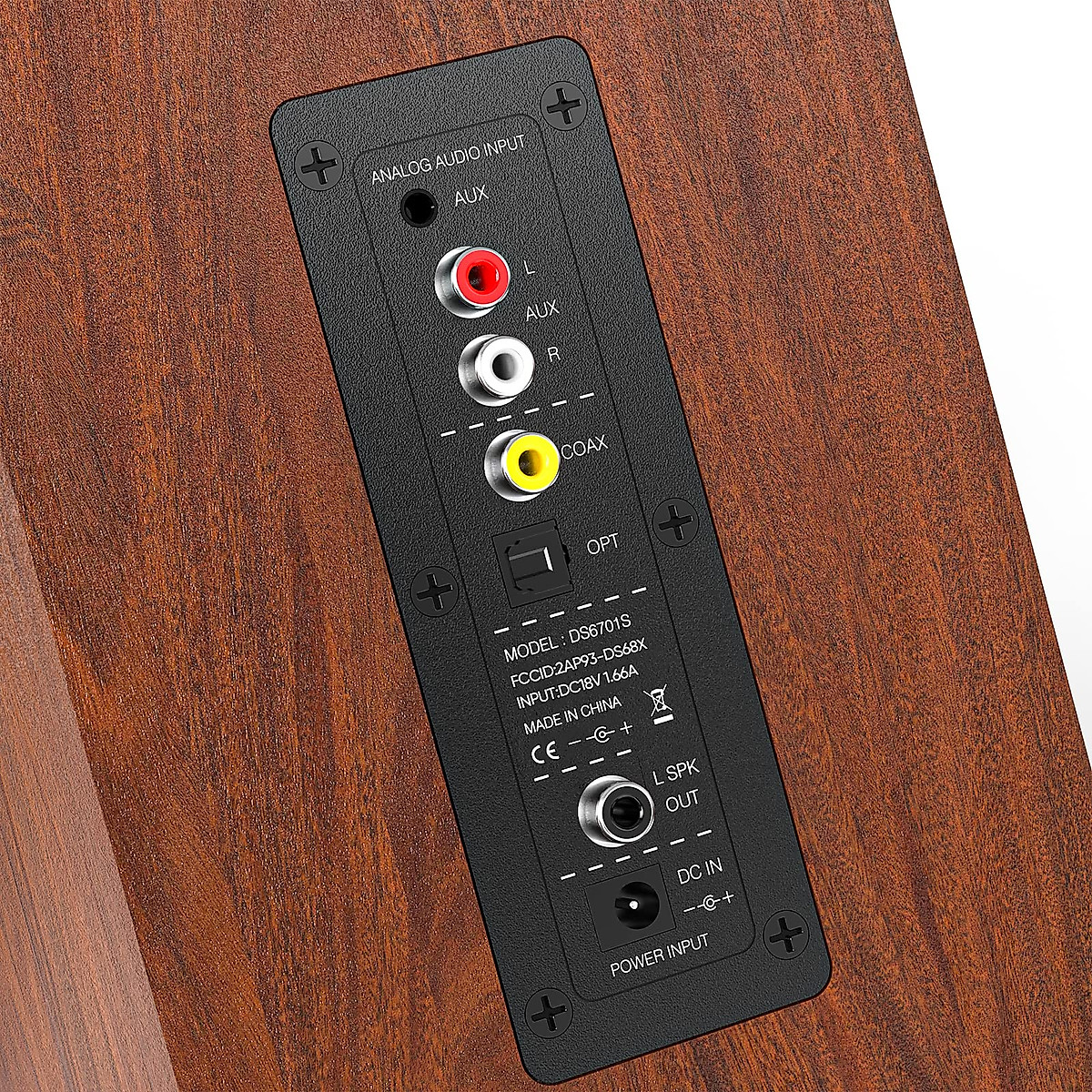 Saiyin Bluetooth Bookshelf Speakers, 30W X 2 Powered TV Speakers with 3.5 Inch Woofer, Turntable Speakers with Optical/AUX/RCA Input for PC and TV