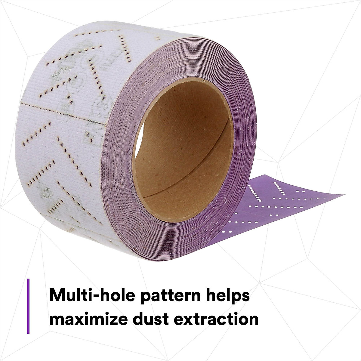 3M Cubitron II Hookit Abrasive Sheet Roll, 34450, Multi-Hole, 70 mm x 12 m, 400+ Grade, Automotive Sanding Roll Sandpaper for Coating Removal, Body Repair, Auto Sanding