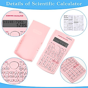 Dft Engineering Scientific Calculator, Suitable for School and Business Study Accessoires Supplies Calculator Scientific Citizen, Pink
