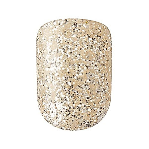 KISS imPRESS Press-On Manicure, Nail Kit, PureFit Technology, Short Press-On Nails, 'Wannabe Star', Includes Prep Pad, Mini Nail File, Cuticle Stick, and 30 Fake Nails