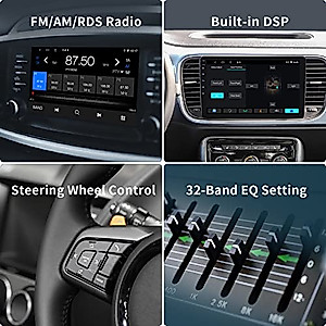 Wizanic Car Stereo for Nissan Teana Altima 2008-2012 Manual A/C Android 11 Car Radio, 9 Inch HD Touchscreen Apply Carplay with GPS Navigation Bluetooth Wi-Fi FM USB Mirror Link DSP 2023 New Upgraded