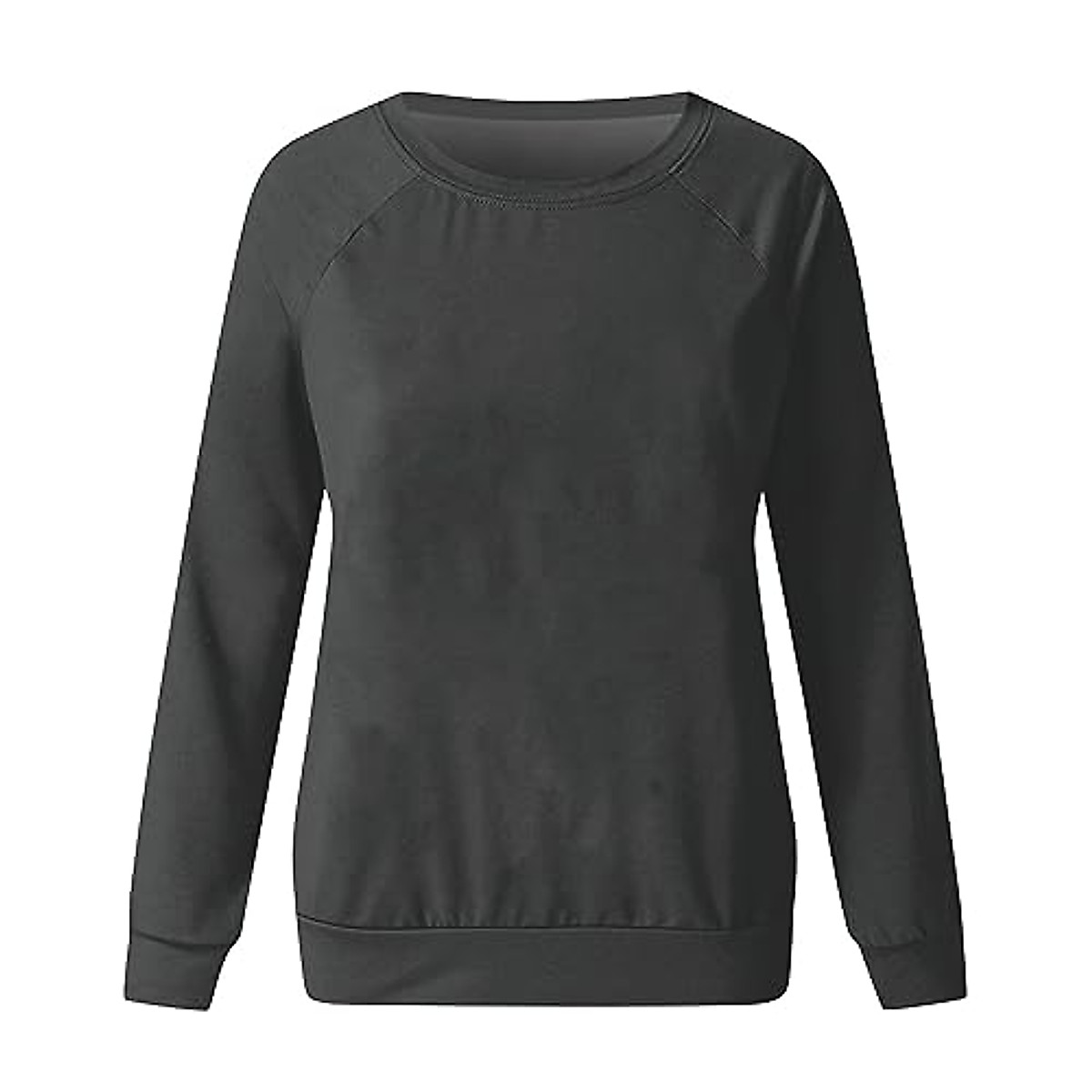 ChicCrate Oversized Sweatshirt for Women Crewneck Y2K Hoodie Cotton Long Sleeve Shirts Dressy Casual Blouses Trendy Sweater Pullover Basic Going Out Tops Fall Clothes My Orders(A-Gray,3X-Large)