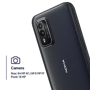 Nokia XR21 5G | Android 12 | Unlocked Smartphone | Dual SIM | US Version | 6/128GB | 6.49-Inch Screen | 64MP Dual Camera | Midnight Black