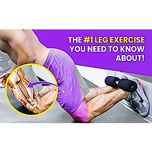 Nordstick Original Hamstring Curl Strap - Perform Nordic Curls Anywhere Anytime - Upgraded Door Anchor & One Size Fits All Strap - 500lbs - Easy Setup