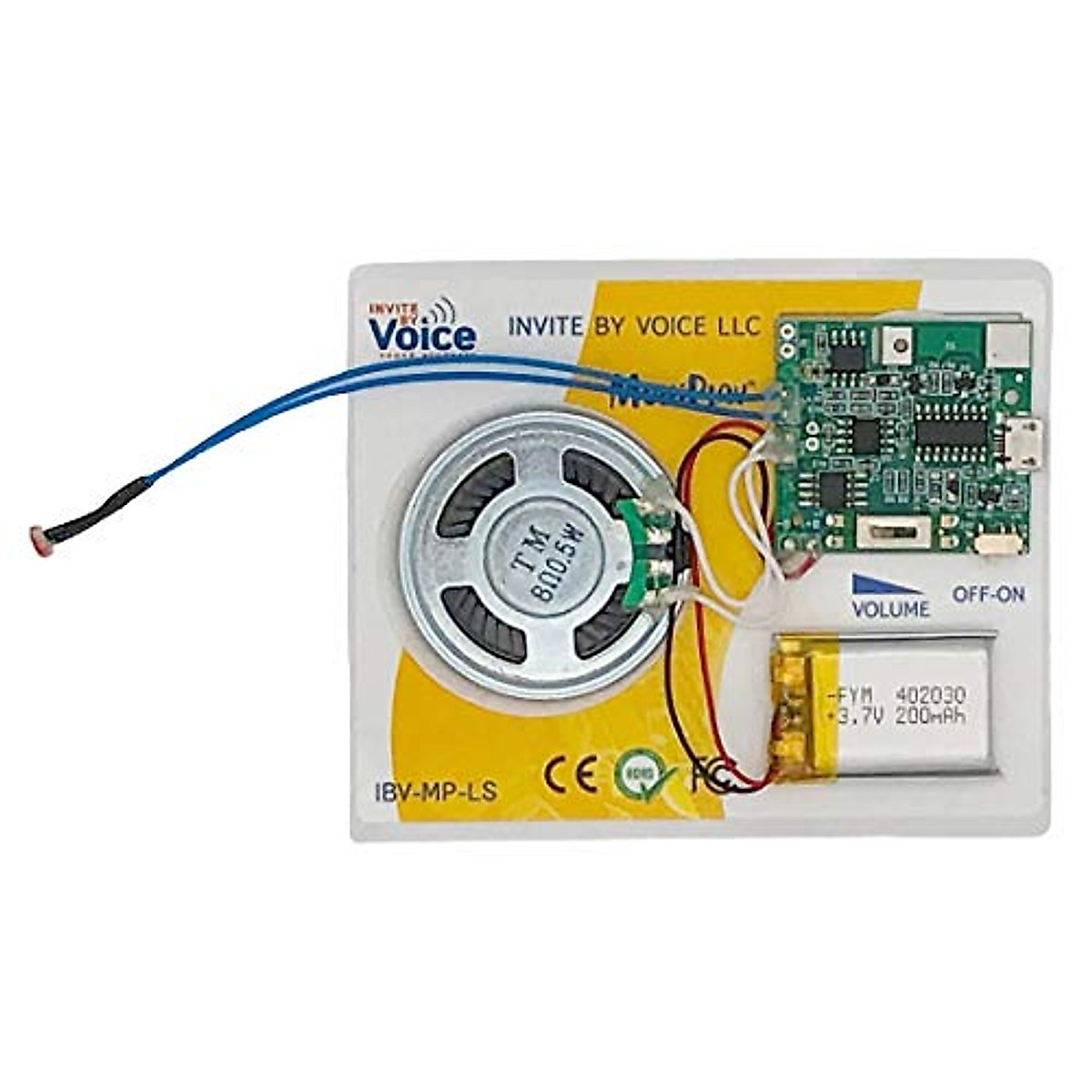 MultiPlay Light Activated Recordable Sound Chip | Records and Plays Multiple Songs and Voice Messages | Add Sound to Personalized Music Boxes, Craft Projects, Hobbies, Musical Keepsake Boxes, etc