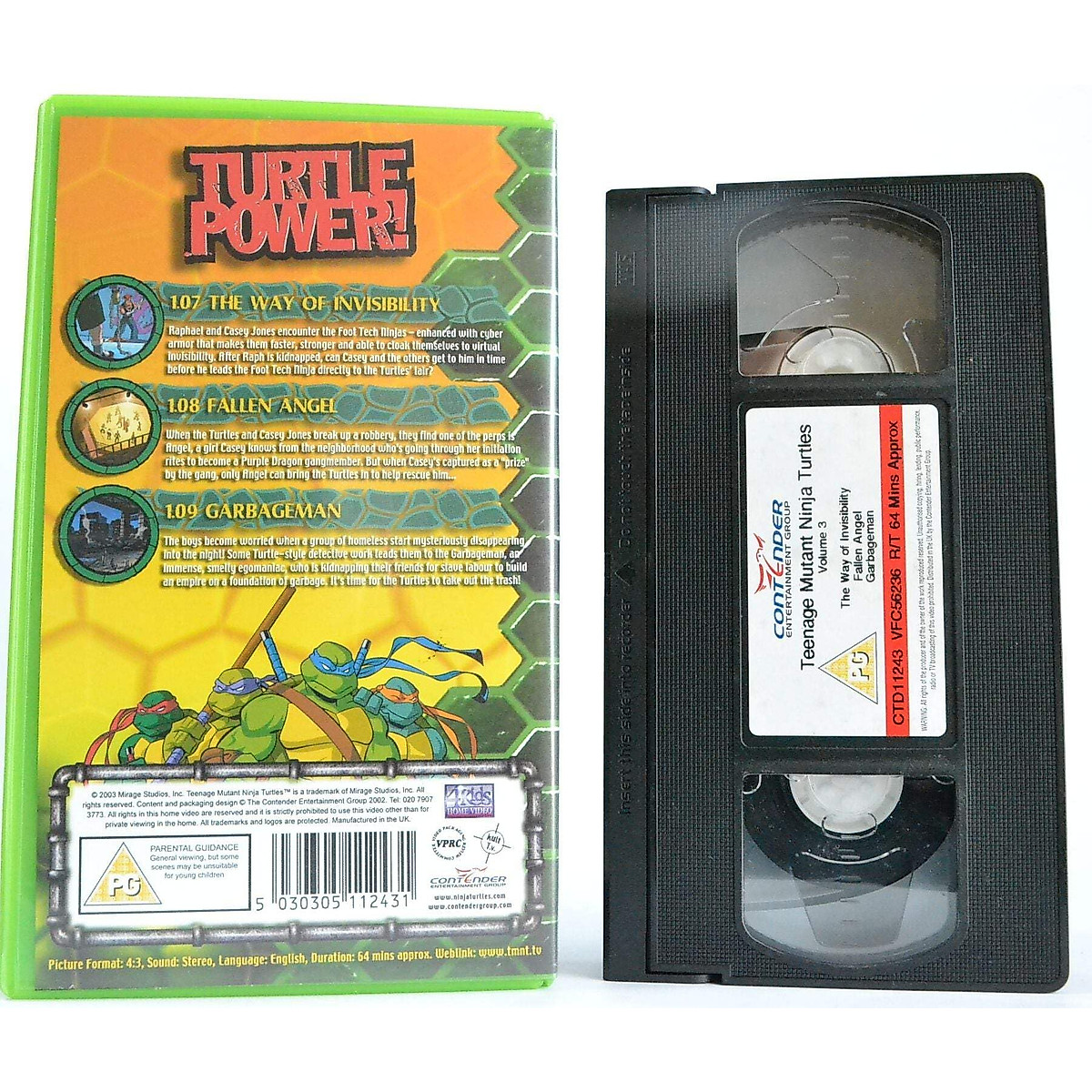 Teenage Mutant “Ninja” Turtles [Animation] Way Of Invisibility - Kid’s PG - VHS