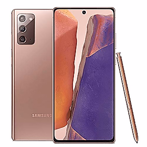 SAMSUNG Galaxy Note 20 5G (128GB, 8GB) 6.7" AMOLED+, Snapdragon 865, Global 5G Volte (GSM + CDMA) Factory Unlocked (AT&T, Verizon, Sprint, Metro) N981U (w/Fast Wireless Charger, Mystic Bronze)