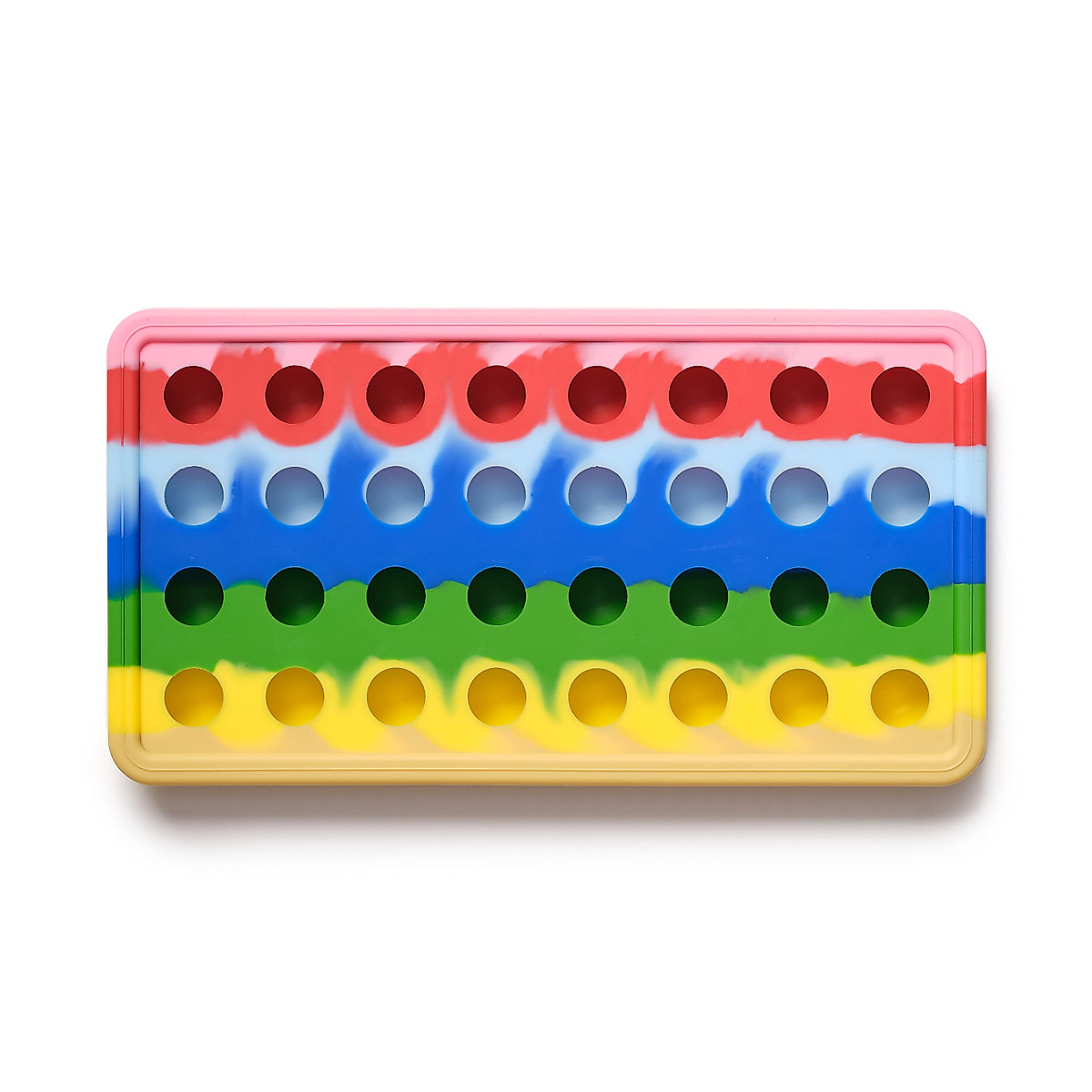 LĒVO Gummy and Candy Molds - Silicone Gummy Trays with Lids and Droppers - Set of 2 - Non-Stick Candy and Chocolate Molds - For Your LĒVO Infusion - Made from Food Grade Silicone - Tie Dye