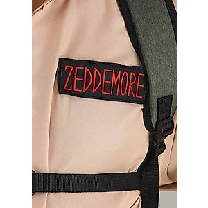 Deluxe Plus Size Ghostbusters Halloween Costume | Adult Ghostbusters Jumpsuit Uniform with Proton Pack for Men 4X Brown