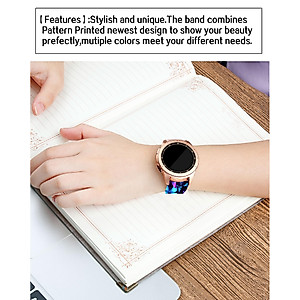 20mm Silicone Sport Bands Compatible for Galaxy Watch 6/Watch 5/Galaxy Watch 4 40mm 44mm/Classic 42mm 46mm/Watch 3 41mm, Active 2 Watch Bands,Cool Replacement Strap for Women Men(blue purple