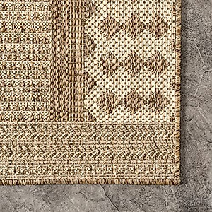 nuLOOM Shawn Bold Diamond Indoor/Outdoor Area Rug, 5' x 8', Beige