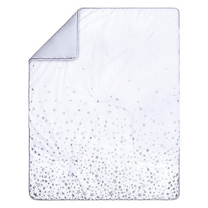 Trend Lab Sprinkle Stars 3 Piece Crib Bedding Set, Gender-Neutral Color Palette, Includes Quilt, Fitted Crib Sheet and Skirt