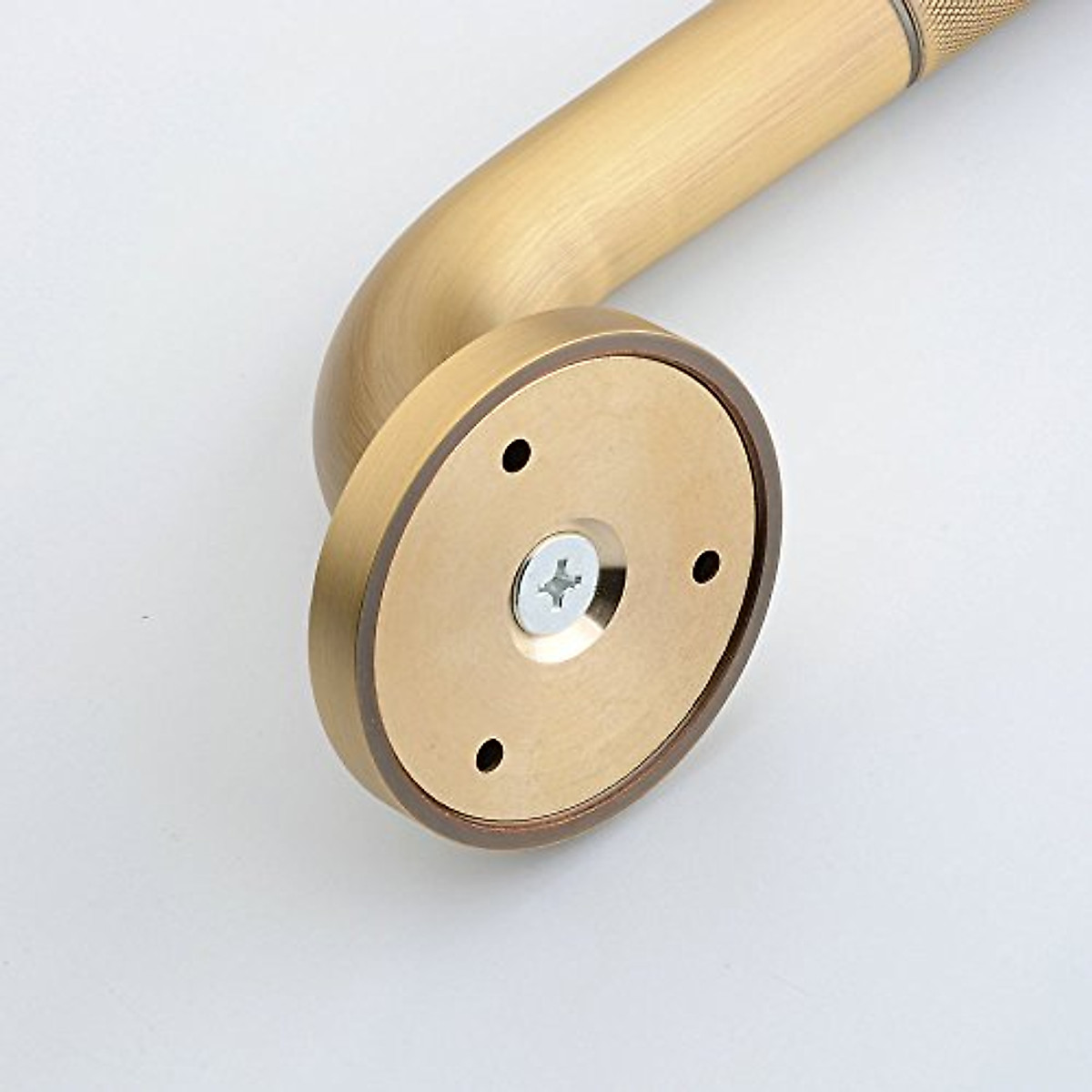 Shower Grab Bar, 17.7 inch Grab Bars for Bathtubs Showers Bathroom, Anti Slip Brass Shower Grabs for Seniors