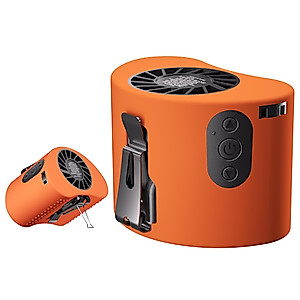 AddAcc 2024 Upgrade 10000mAh Waist Fan, 12000RPM Strong Airflow, Rechargeable Clip Belt Fan, 10 Speed, Max 24H Working Time, Personal Shirt Fan for Outdoor, Jobsite, Farms, Gifts for Men