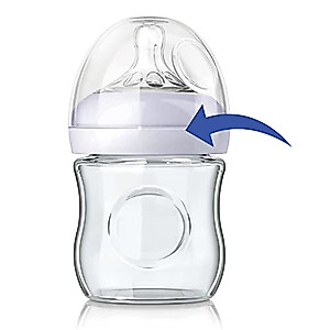 Replacement Screw Ring Compatible with Philips Avent Natural Bottles, Avent PP Bottles or Natural Glass Bottles; Not for AntiColi Nipple, Made by Maymom; Replace Avent Natural Screw Ring Collar