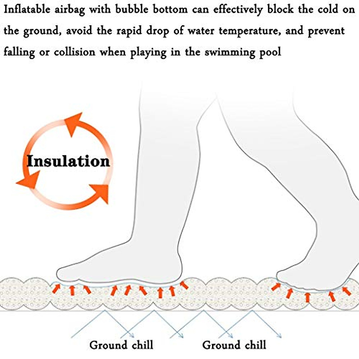 Inflatable swimming pool Blow Up Kiddie Pool,Inflatable Kiddie Pools Outdoor, Family Lounge Pool Garden, Cute Cartoon Shape Ocean Ball Pool, Summer Water Party ( Color : Blue , Size : 5.93.3ft )