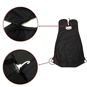 TecTake Beard Bib Apron, Mens Beard Hair Catcher for Shaving and Trimming, Non-Stick Beard Shave Cape, Grooming Accessories Tools & Gifts for Husband or Dad