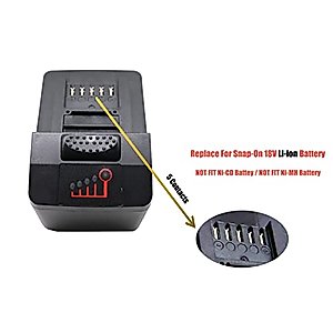 PowerWings CTB8185 Battery, 18V 4Ah 4000mAh Power Tool Battery Replace for Snap on CTB8185 CT7850 CTR7850H CTL7850 CTB7185 CTB8187 li-ion Battery (NOT fit for Nicad Battery)