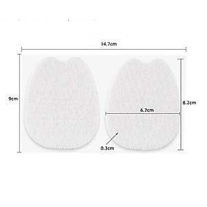 3 Pairs Self-Adhesive Shoe Inserts Tongue Pads Cushion for Shoes Adhesive Tongue Pads for Shoes Tongue Pads Non Slip Tongue Cushion Inserts Shoe Pads for Men and Women (White, One Size)