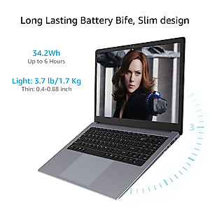 Tulasi 2023 New Laptop, 6GB RAM 256GB SSD Windows 11 Laptop, Intel Celeron J4005, 15.6 inch Full HD Display Laptop Computer, Support WiFi, Bluetooth, Long Battery Life, Expandable up to 1TB