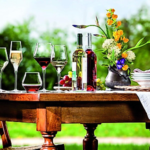 Luigi Bormioli Supremo Bordeaux Stemglasses (Set of 2), 18.5 oz, Clear