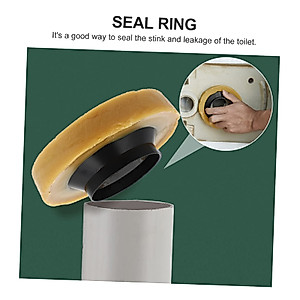 Uonlytech 3 Sets Toilet Seal Brass Washers Ring Kit Brass Fittings Toilet Fixed Accessories Toilet Wax Ring with Bolts Toilet Wax Seal Kit Toilet Seat Fixed Accessories Toilet Seat Bolts