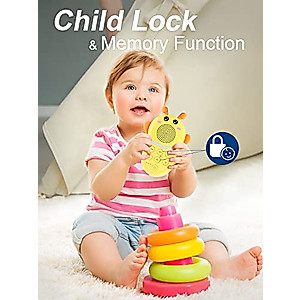 Dremkit White Noise Machine Baby Sound Machine Portable Noise Machine for Baby Sleep Soother Music and Light, Rechargeable,16 Soothing Sounds and Lullaby Machine for Sleeping Travel Baby Gift