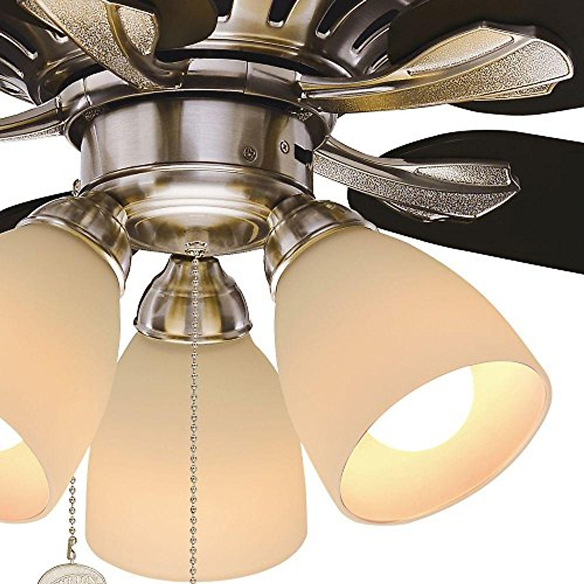 Hampton Bay Rockport 52 in. LED Brushed Nickel Ceiling Fan 51750 /1001673208