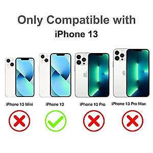 tharlet Compatible with iPhone 13 Wallet Clear Case with Card Holder, Non-Yellowing Phone Case, Precision Cut-Outs and TPU Bumper for Shock Absorption, Anti-Scratch Smudge-Proof (Matte Clear)