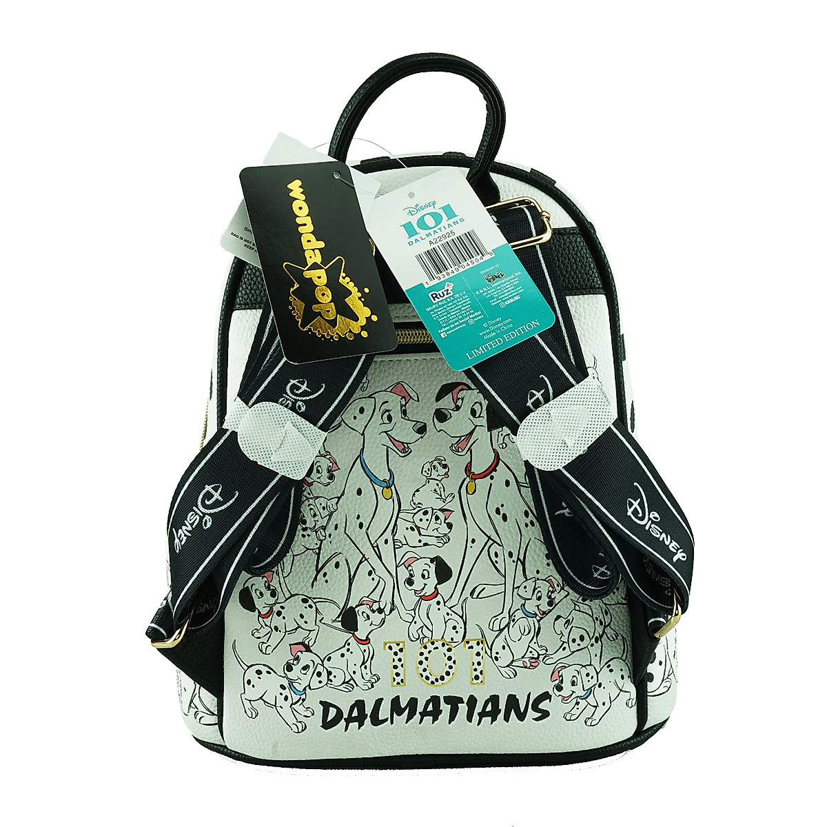 Wondapop Disney 101 Dalmations 11" Vegan Leather Fashion Mini Backpack