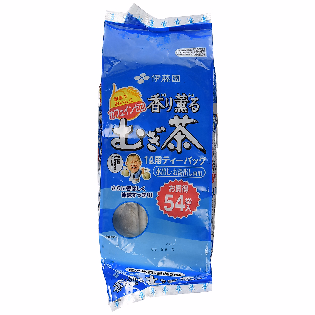 ITO EN Japanese Barley Tea Kaori Kaoru (Aromatic) Mugichae Tea COLD/HOT 54 Bags