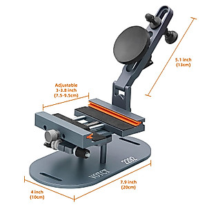 VOTCT Phone Screen Separator Aluminium Alloy Phone Screen Opener with Suction Cup Heating Free 360 Rotatable LCD Screen Opening Tool Cellphone Repair Jig Kit Compatible for iPhone Samsung Huawei