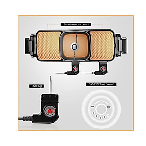 Soup N Grill V3 Hotpot Grill Combo, Indoor Korean BBQ, Shabu Shabu Electric Hot Pot with Divider, Portable with Free Strainer Scoops, Extra Long Chopsticks, Tongs, Cloths, Smokeless Grill