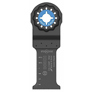 BOSCH OSP134C 1-3/4 In. StarlockPlus Oscillating Multi Tool Metal & More Carbide Extreme Plunge Cut Blade for Heavy-Duty Applications in Cutting Iron Bar, Metal, Wood with Nails, Drywall and Tile