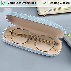 ZONLY Eyeglasses Case,(6 Piece) Unisex Hard Shell Eyeglasses Cases Protective Case For Glasse