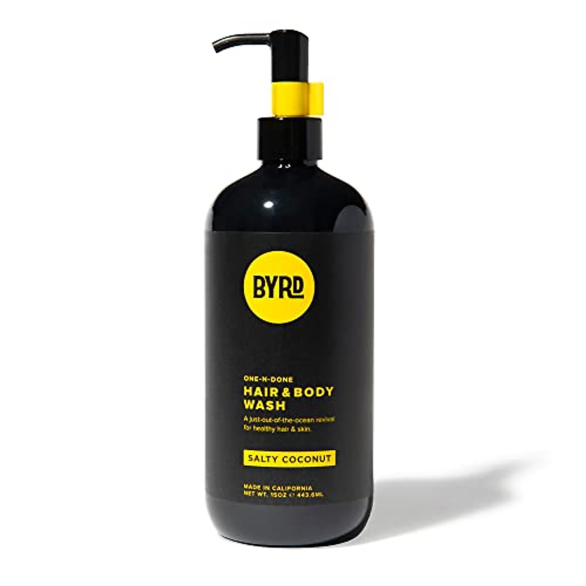 BYRD One-N-Done – 3-in-1 Shampoo, Conditioner and Body Wash, for All Hair Types, 15 Oz