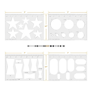 ETFOBMI Router Jig Template, Router Templates for Woodworking, Acrylic Circle Butterfly Bowtie Template for Woodworking Circle Butterfly Inlay Template Decorative