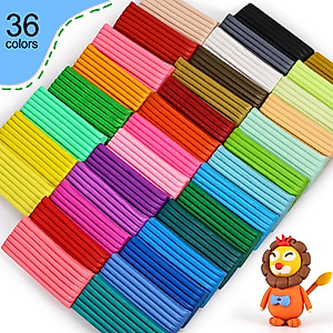 CiaraQ Polymer Clay Starter Kit-36 Colors, Modeling Clay for Kids&Beginners, Oven Baked Model Clay, Safe & Non-Toxic, Non-Sticky, with Sculpting Tools, Ideal Gift for Children&Artists