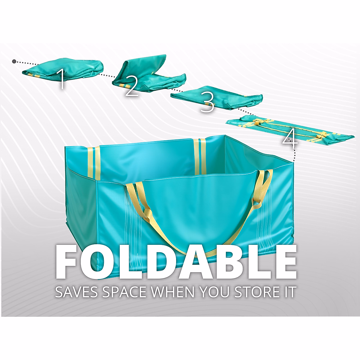 Skywin Dumpster Bag, Reusable Yard Waste Bags, Foldable Yard Waste Container, Trash Bag for Trash Management, Multiple Times Use During Renovations, Can Hold Up to 2,500 lbs