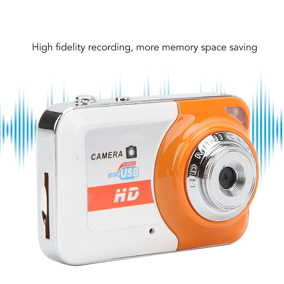 Digital Camera Kids Camera with 32GB Card, Anti Shake FHD 960P Compact Point and Shoot Camera Portable Small Camera for Teens Students Boys Girls Seniors (Orange)