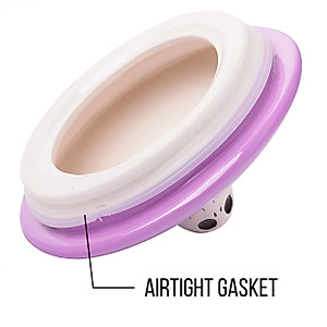 Silver Buffalo Disney Tim Burton Nightmare Before Christmas Moon Hill Scene Jack Skellington Ceramic Cookie Snack Jar (Large)