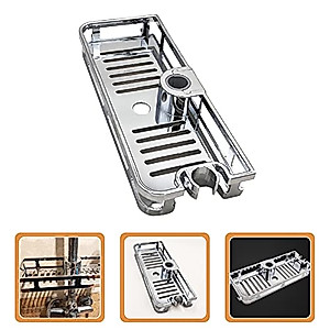 Zerodeko Shower Rod Shower Rod 3pcs Shower Shelf for Slide Bar Bathroom Shower Rack Organizer Toiletries Holder Shower Rod Toilet Triangle Rack