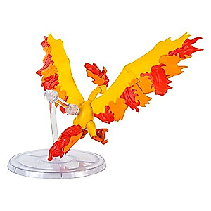 Pokémon 6" Moltres Articulated Battle Figure Toy with Display Stand - Officially Licensed - Collectible Pokemon Gift for Kids and Adults - Ages 8+