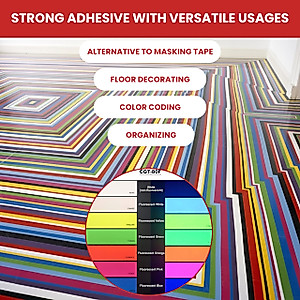 T.R.U. CGT-80F Superior Performance Fluorescent Gaffers/Spike Tape Laminated with Rubber Adhesive.60 Yards. (Fluorescent Pink, 1/2 in.)