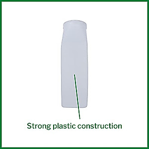 McKesson Male Urinal with Transparent Lid - Translucent Body, Graduated, Plastic - 1 qt / 1000 mL, 12 Count