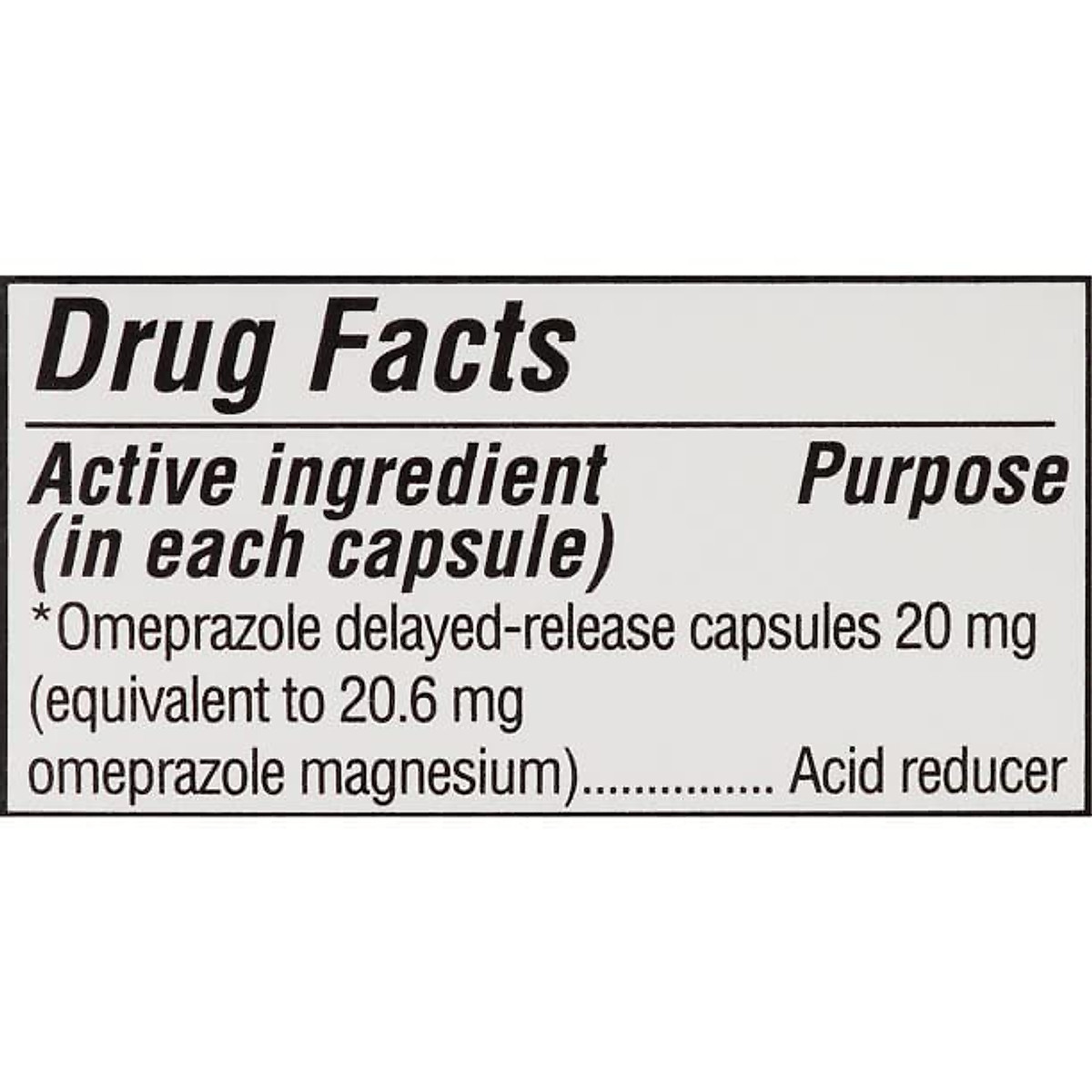Equate - Omeprazole Magnesium 20.6 mg, Acid Reducer, Delayed Release, 42 Capsules by Equate