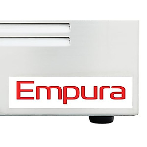 EMPURA Commercial 4/3-Size Electric Countertop Food Warmer | Portable Steam Table Bain Marie for Concession Stand Buffet Restaurant Hotel Caterer | 12" x 27" Opening, Stainless Steel, 120V, 1500W