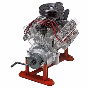 Revell 85-8883 1/4 Visible V-8 Engine Plastic Model Kit, 12-Inch,Multi-Colored